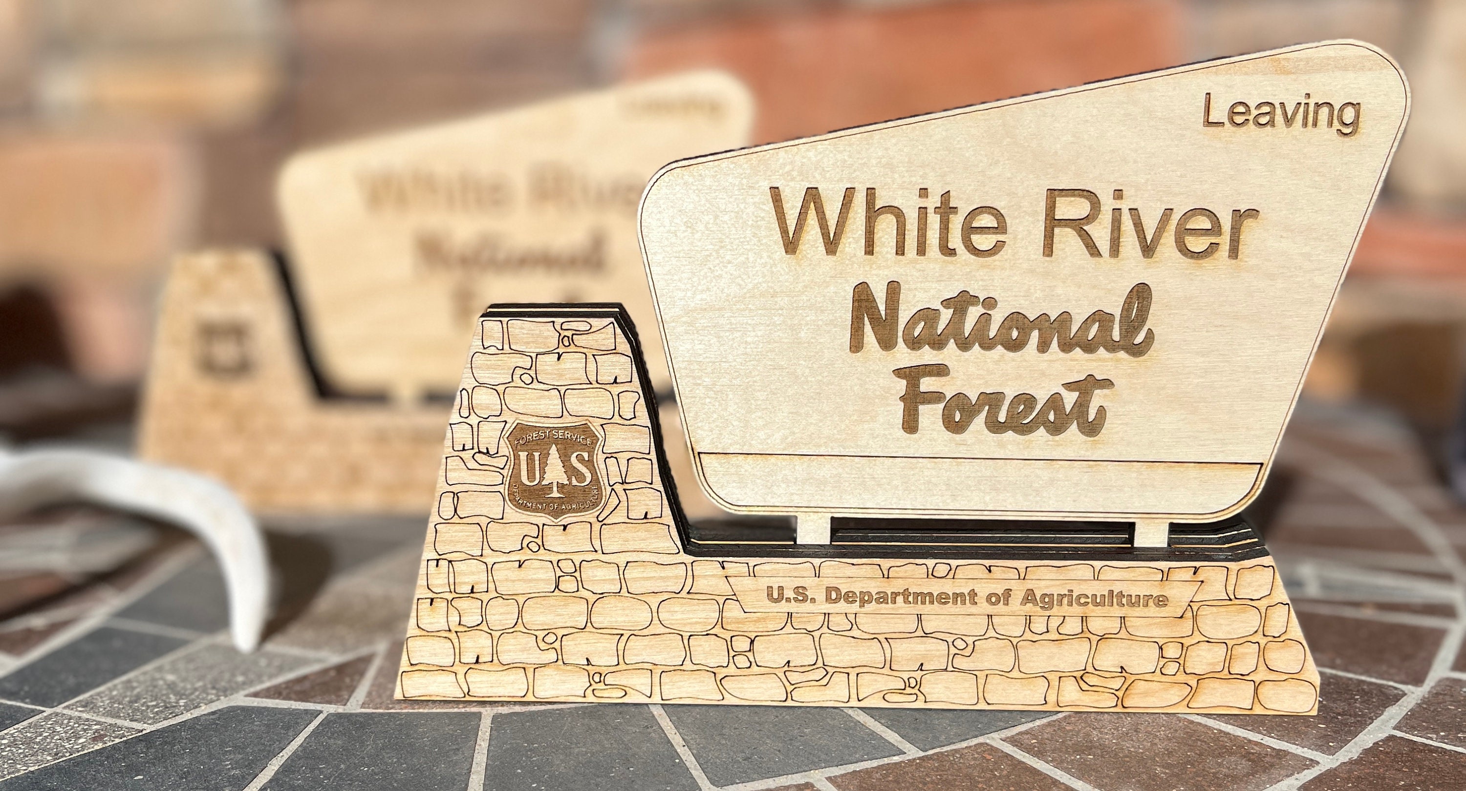 Forest Service Welcoming or Leaving Sign, Camping Memorabilia, National ...