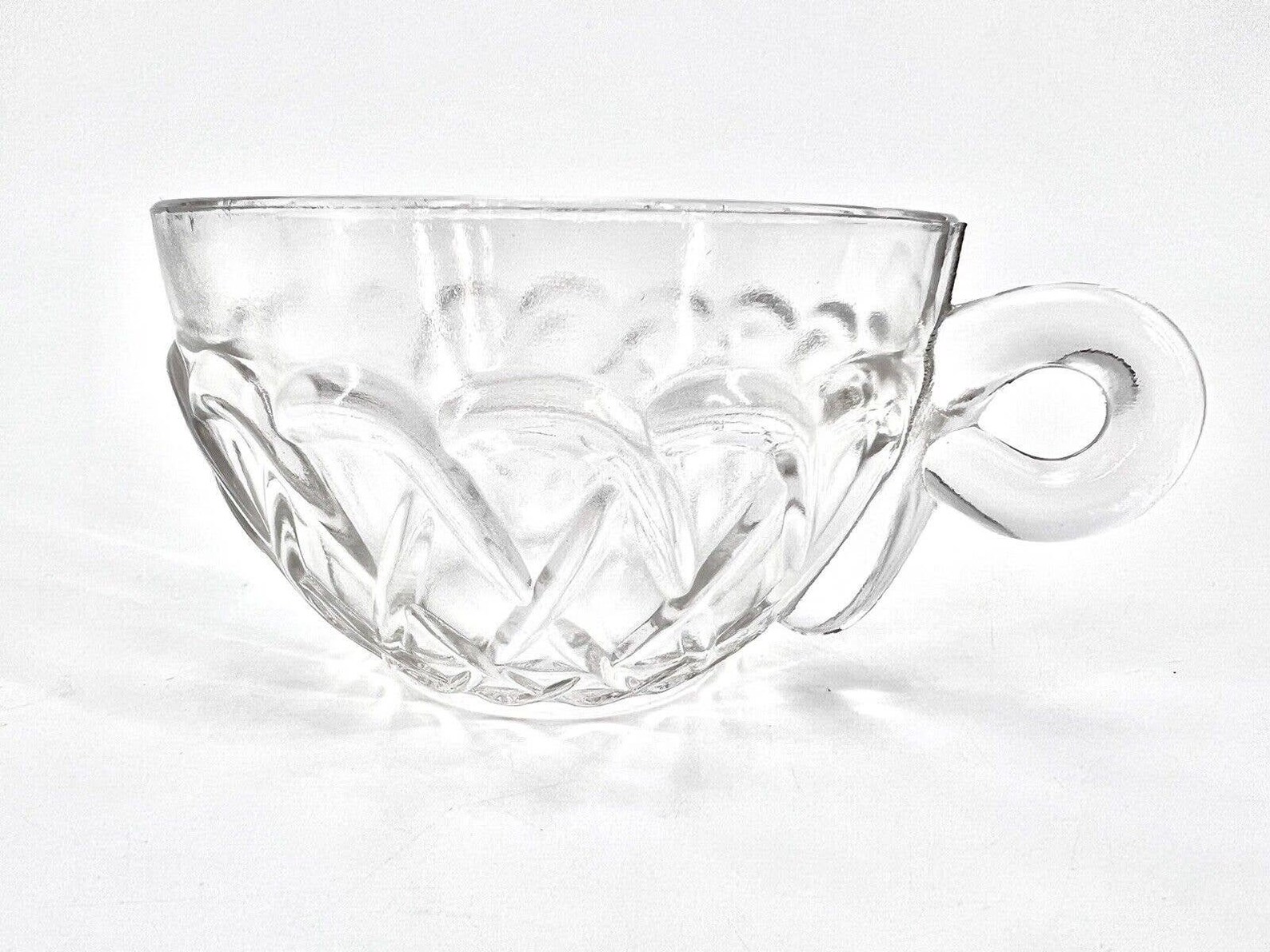 Vintage Indiana Pretzel Glass Cup & Saucer Set of 4 - Etsy