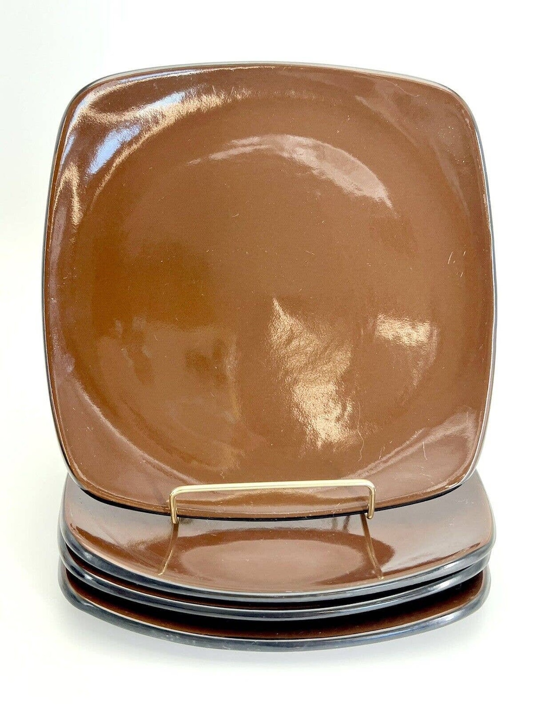 Corelle Corning Hearthstone Square Salad Plate Brown Set of 4 - Etsy