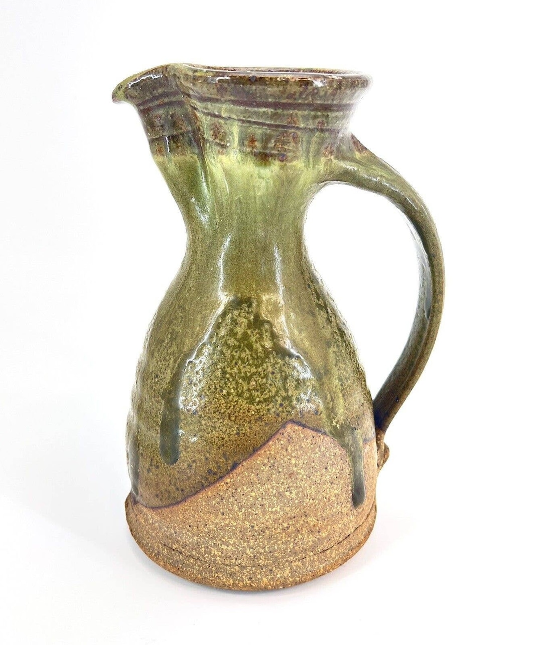 Stoneware Ceramic Art Pottery Hand Thrown Pinch Spout Pitcher - Etsy