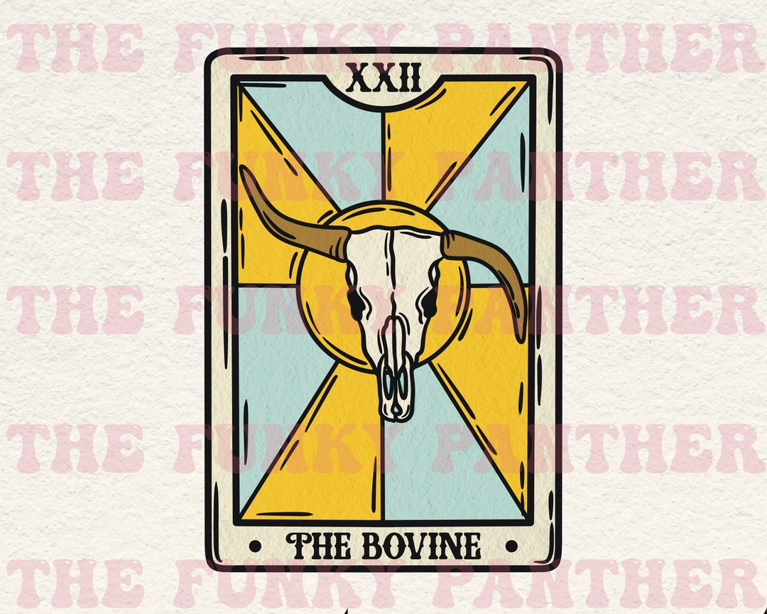 Cow Tarot Card Png, Western Png, Western Tarot Card, Cow Skull Png, Cow ...