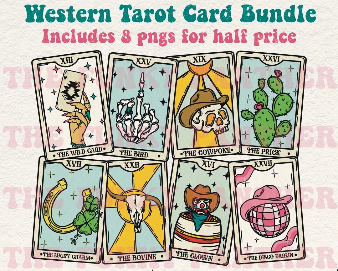 Western Tarot Card Bundle, Western Cards, Western Bundle, Cowgirl ...
