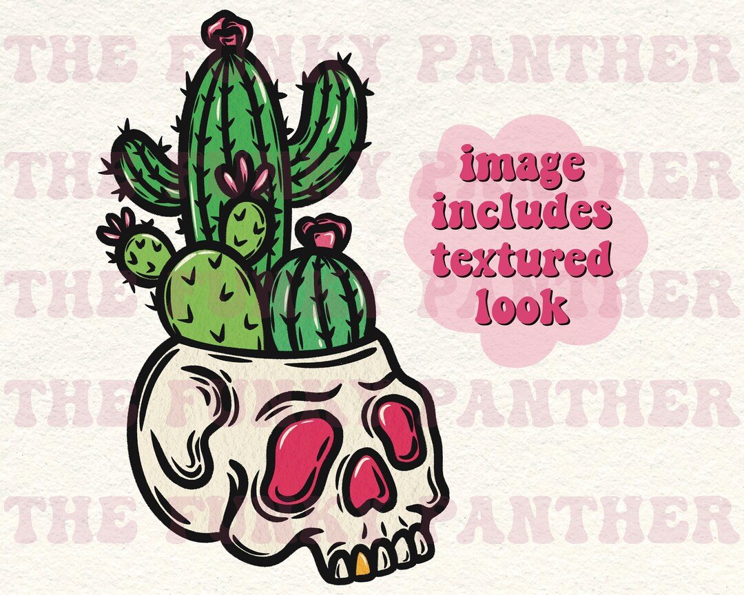 Cactus Skull Png, Cactus Planter Png, Western Halloween, Skeleton Png ...