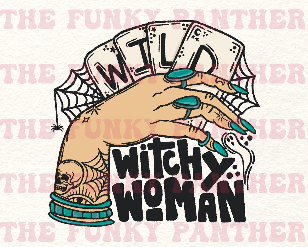 Witchy Woman Png, Western Halloween, Western Witch, Turquoise Halloween ...