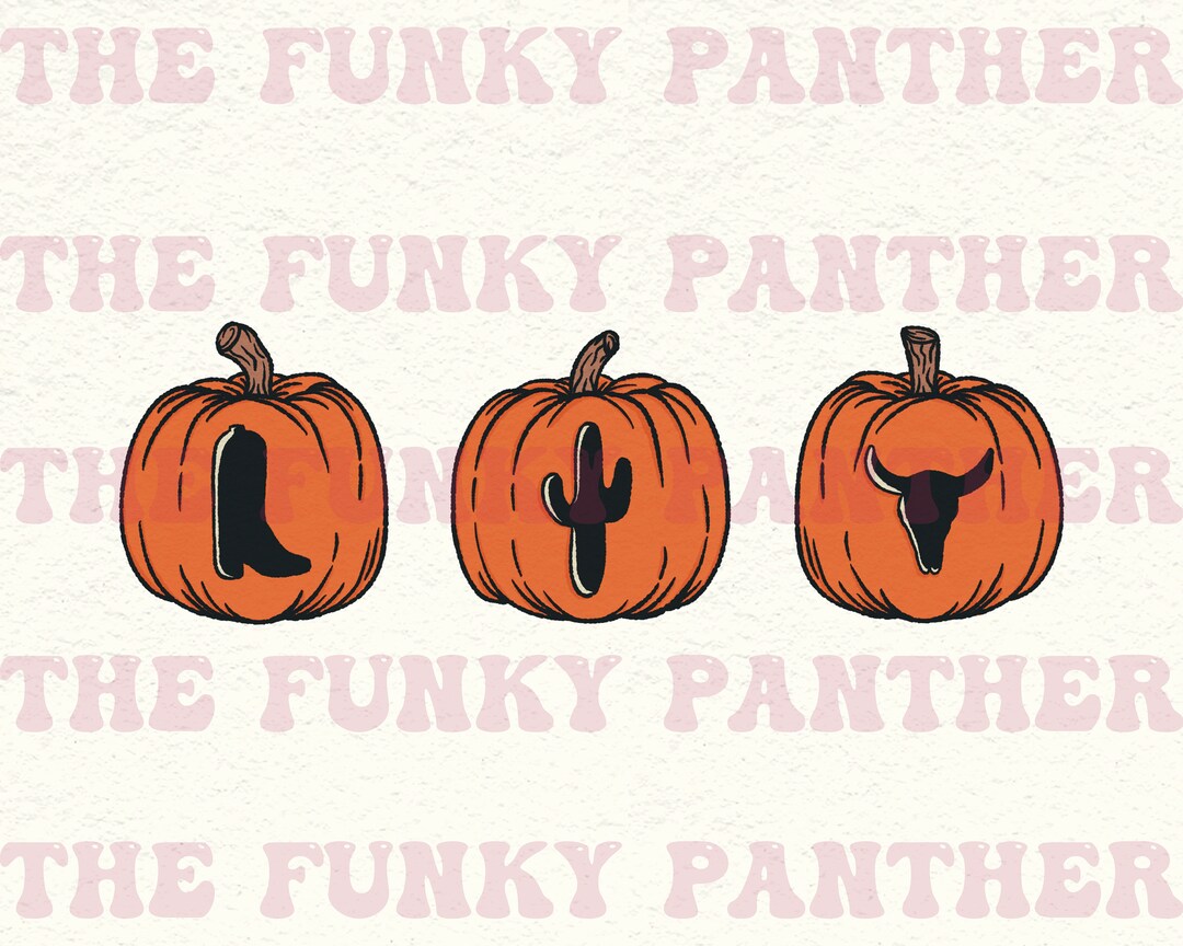 Western Pumpkin Png, Western Halloween Png, Howdy Pumpkin, Cowgirl ...