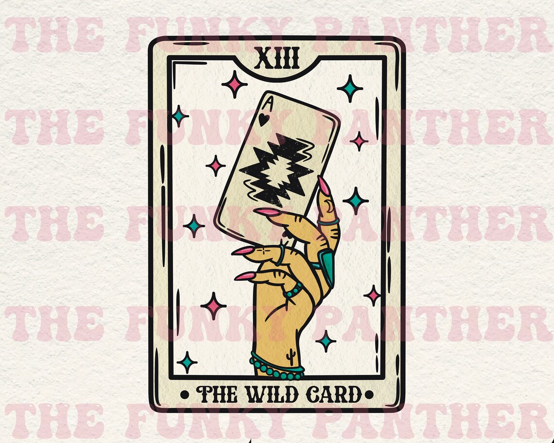 Wild Card Western Tarot Card, Turquoise Hand Png, Punchy Western Png ...