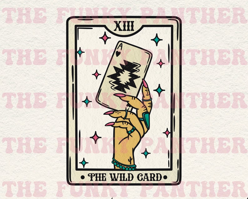 Wild Card Western Tarot Card, Turquoise Hand Png, Punchy Western Png ...