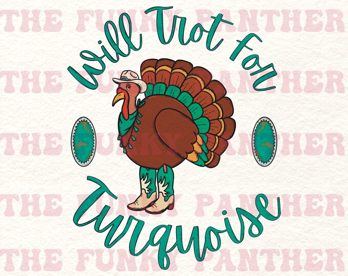 Western Turkey Png, Turquoise Turkey Png, Western Thanksgiving Png ...