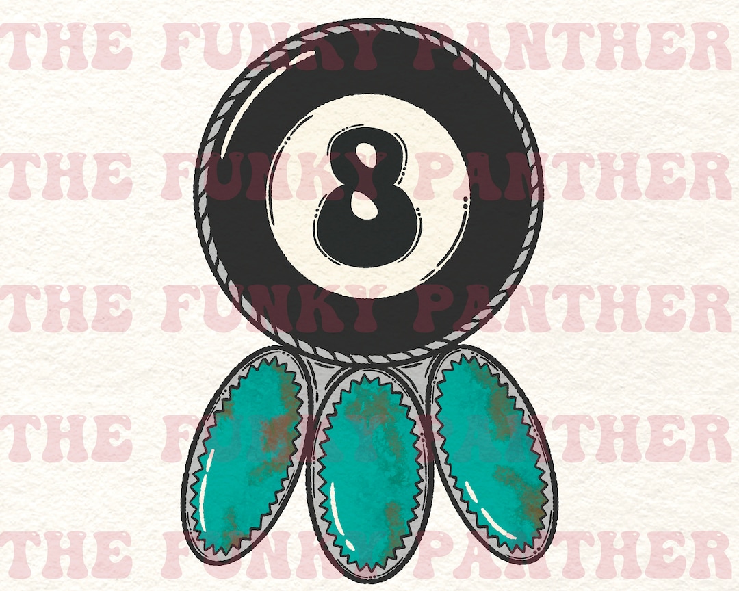 Eight Ball Png, Turquoise Png, Western Png, Turquoise Eight Ball Png ...