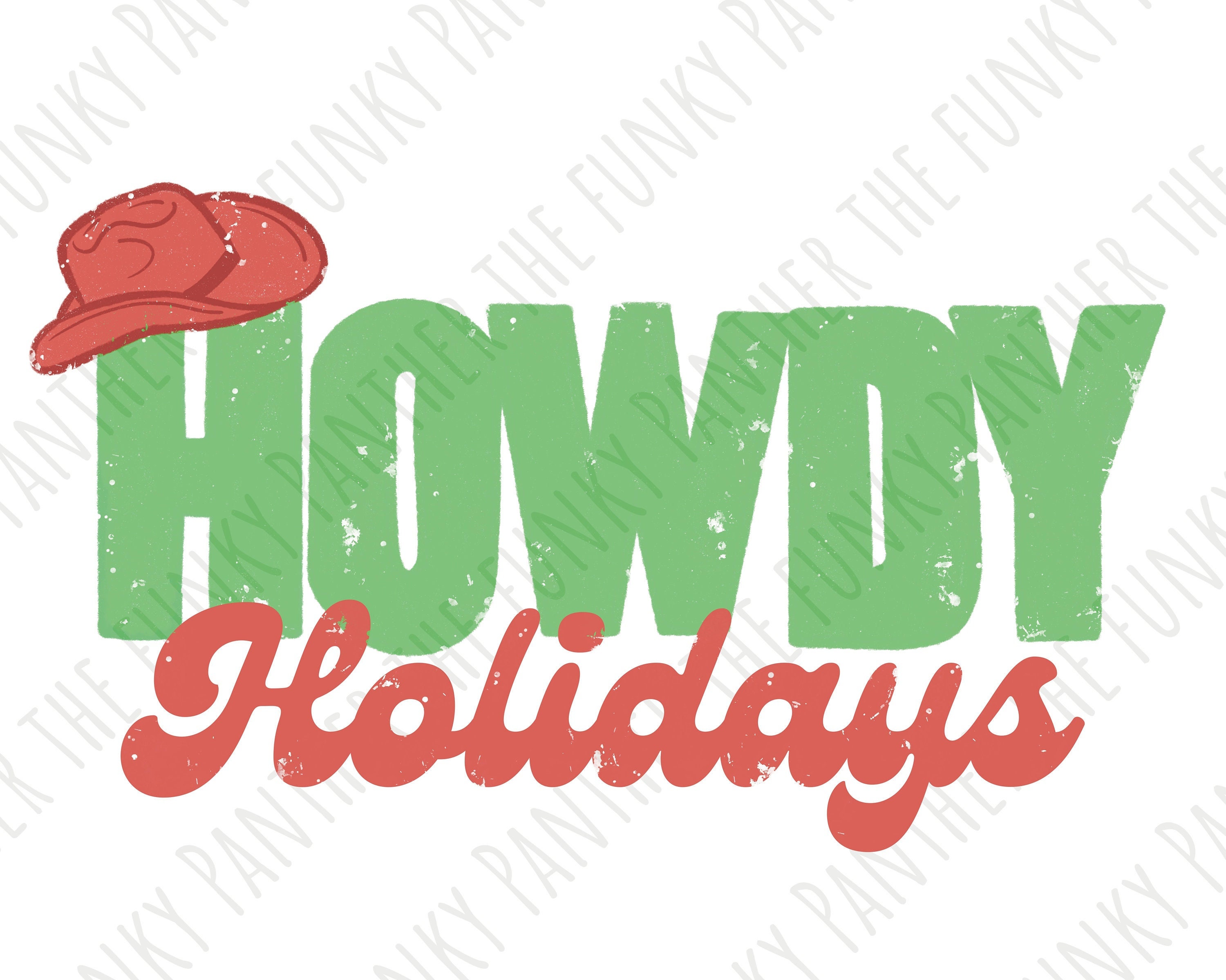 Howdy Holidays PNG, Howdy Santa, Western Christmas Png, Christmas ...