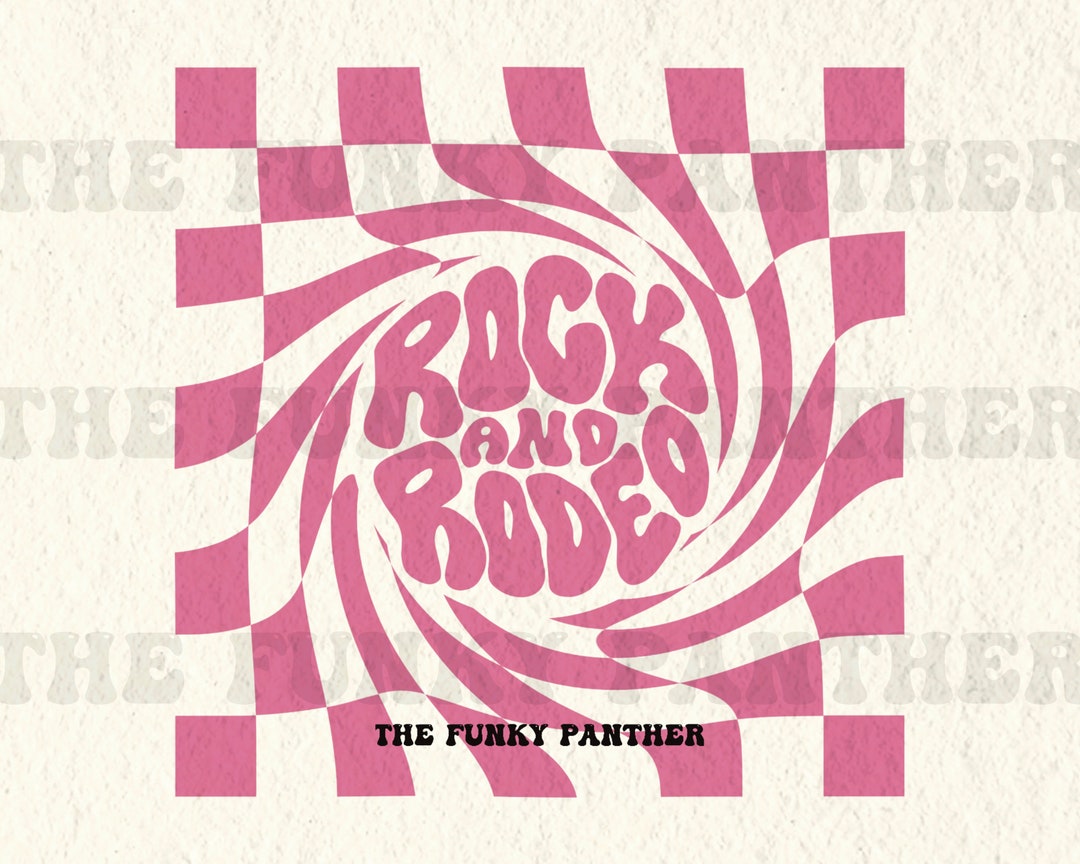 Rock and Rodeo Pink Western Png, Rodeo Png, Western Png, Wavy Checkers ...