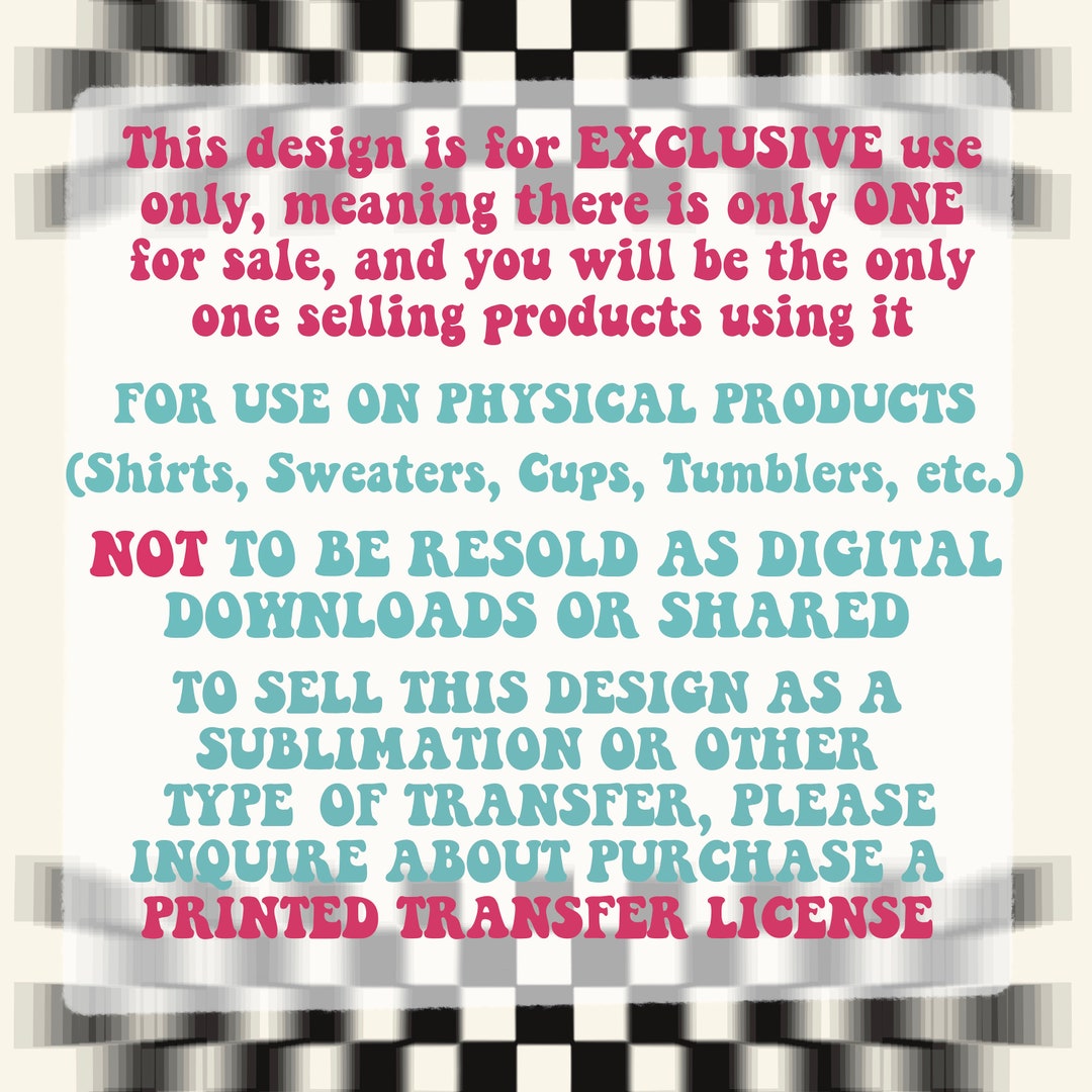 Exclusive Use Custom Digital Download - Etsy