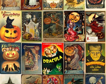 Halloween Art Mega Bundle Set Set of 24 PRINTABLES Halloween Decor ...