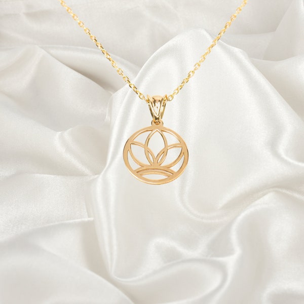 Lotus Flower Pendant - Etsy