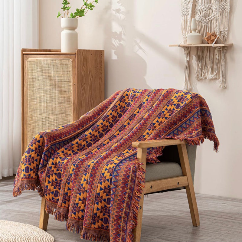 Bohemian Throw Blanket - Etsy
