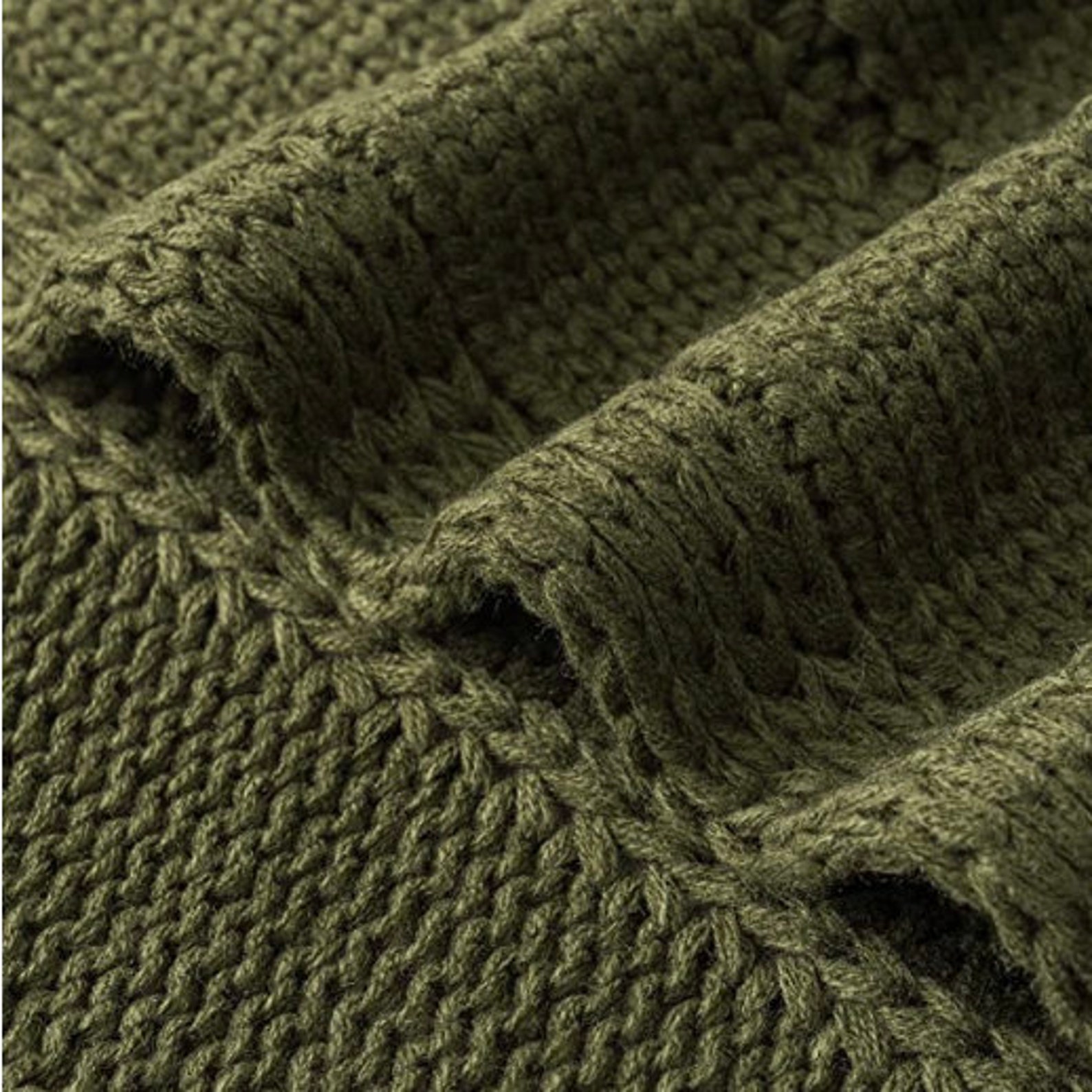 Knitted Green Throw Woven Beautiful Throw Decorative Gifts for Her ...