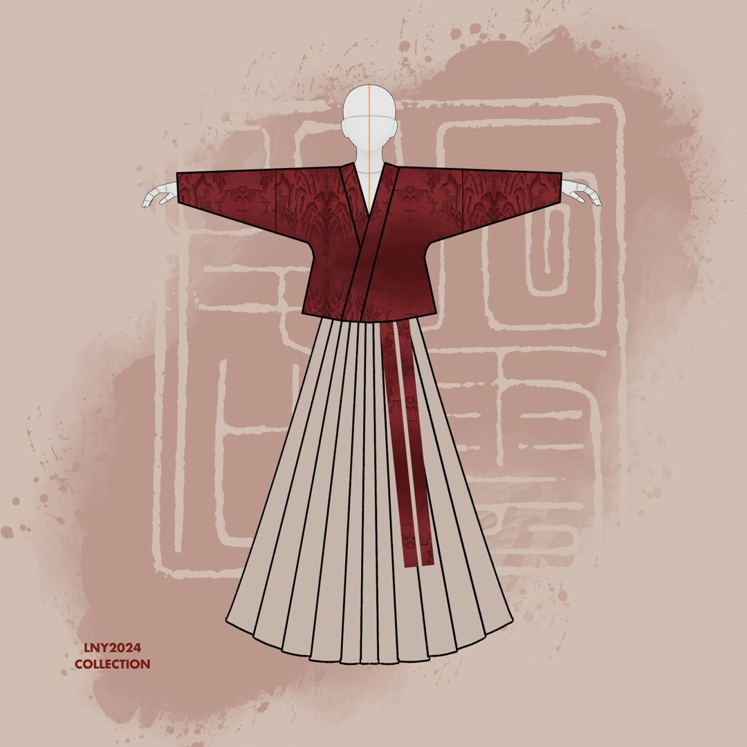 海霞紅 / HAIXIAHONG / AQUARELLE Hanfu, Song Dynasty, 2-piece Set, Original ...