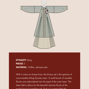 羞花 / XIUHUA / CAMELLIA - Hanfu, Ming Dynasty, 3-piece Set, Original ...
