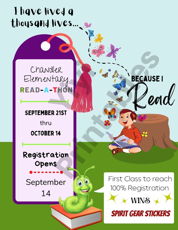 EDITABLE School Reading Flyer - Etsy