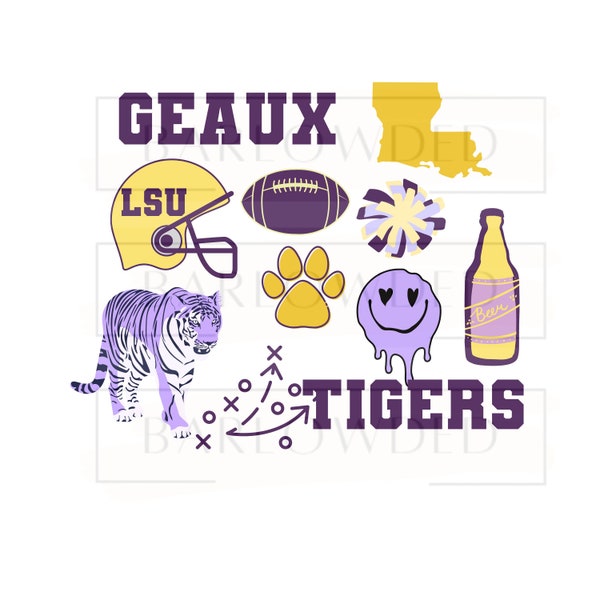 Lsu Font Svg - Etsy