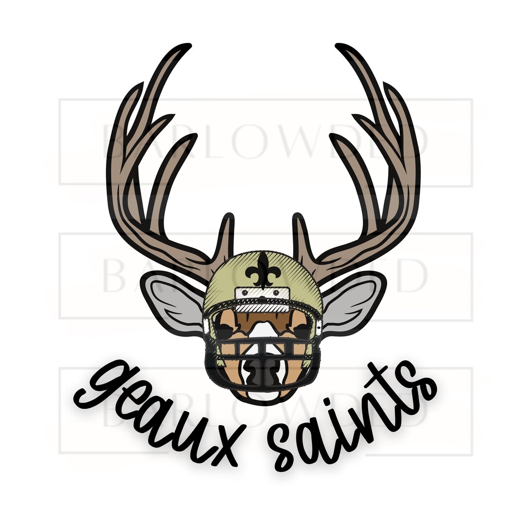 Saints Football Deer Head Svg, Png, Jpg. Digital Download Only - Etsy