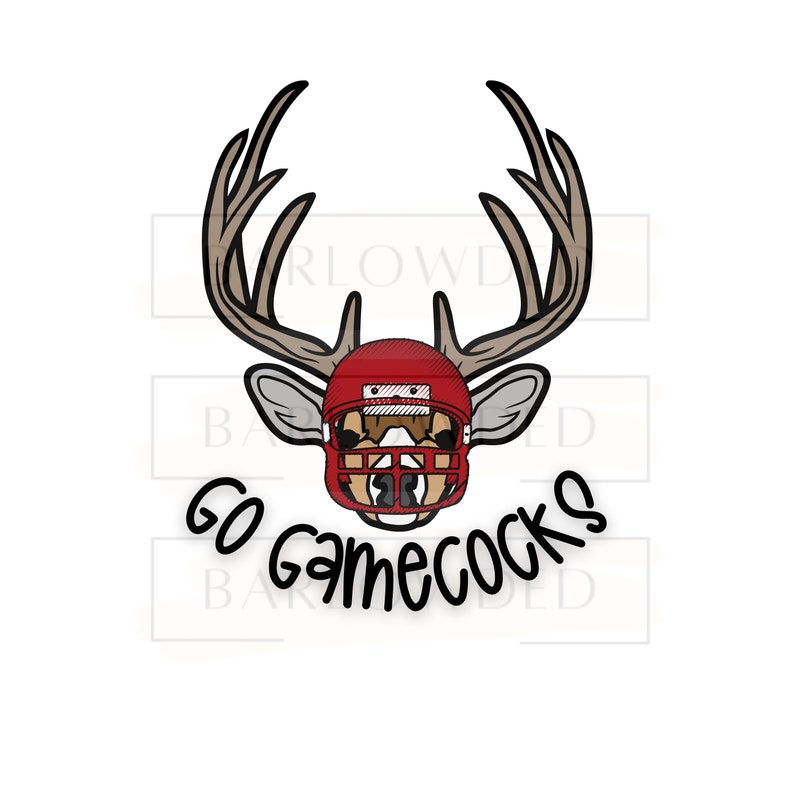 South Carolina Football Deer Svg, Png, Jpg. Digital Download - Etsy