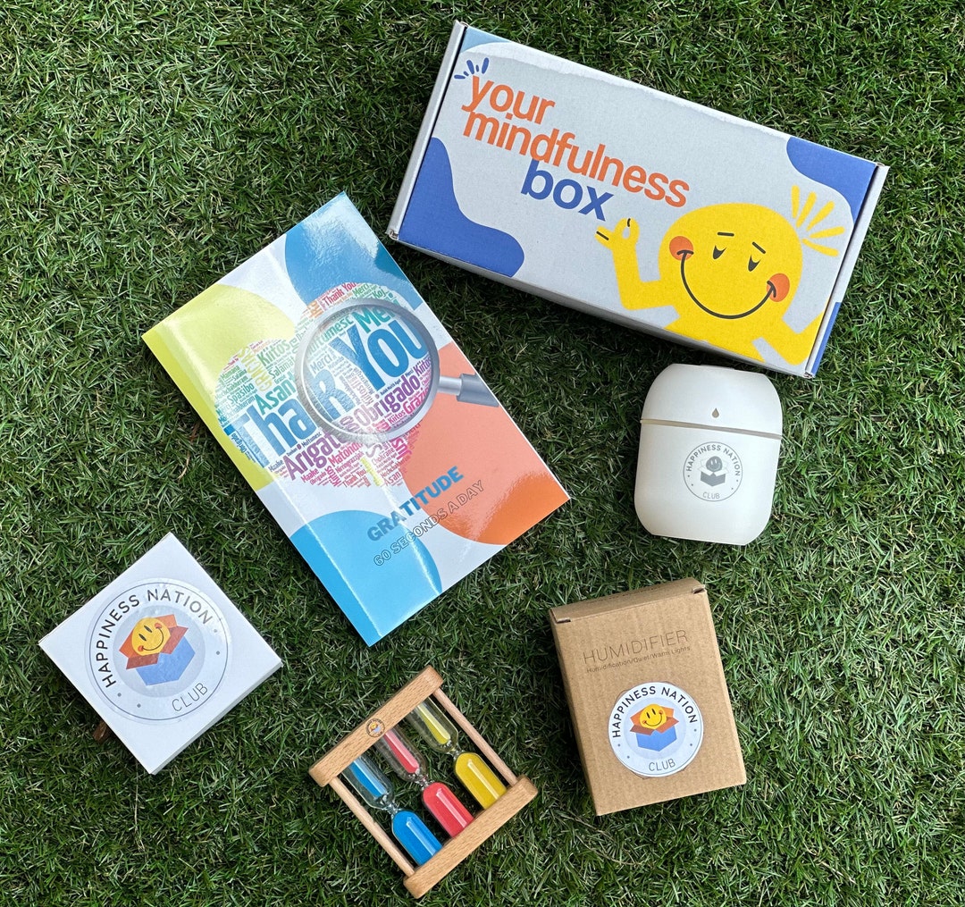 Your Mindfulness Box - Relax - Learn to Breath - Be Happy - Etsy