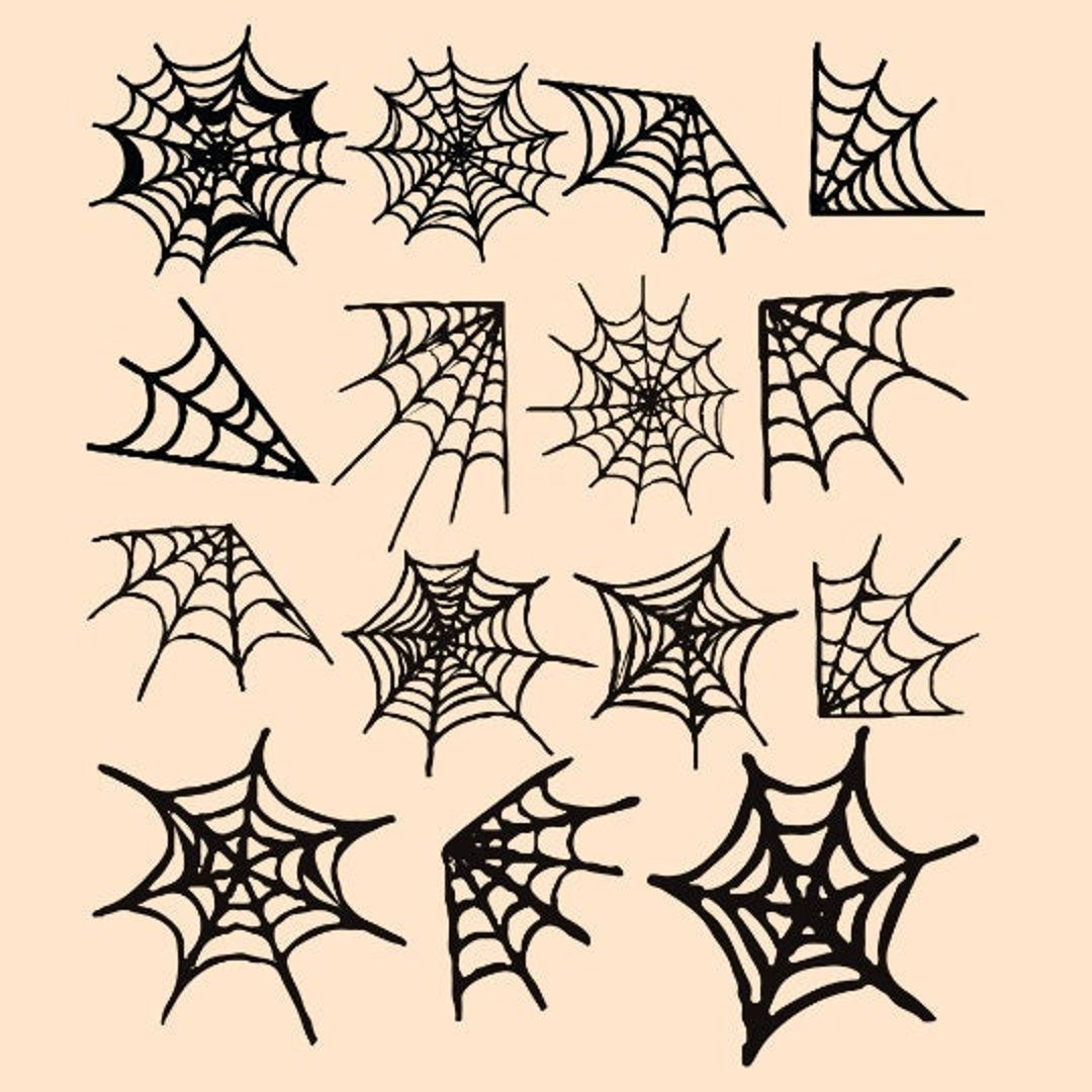 Spider Web SVG / Spiders and Spider Web SVG files / Clipart - Etsy México
