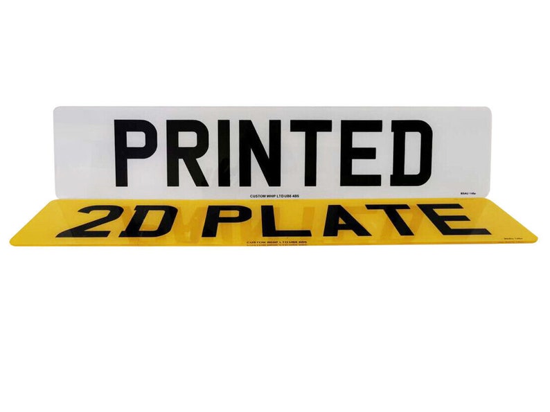 Printed Number Plates: UK Road Legal, MOT Compliant (pair) - Etsy UK