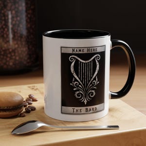 Personalized Bard Tarot Mug 11 Oz, Custom Music Lover Gift, RPG ...