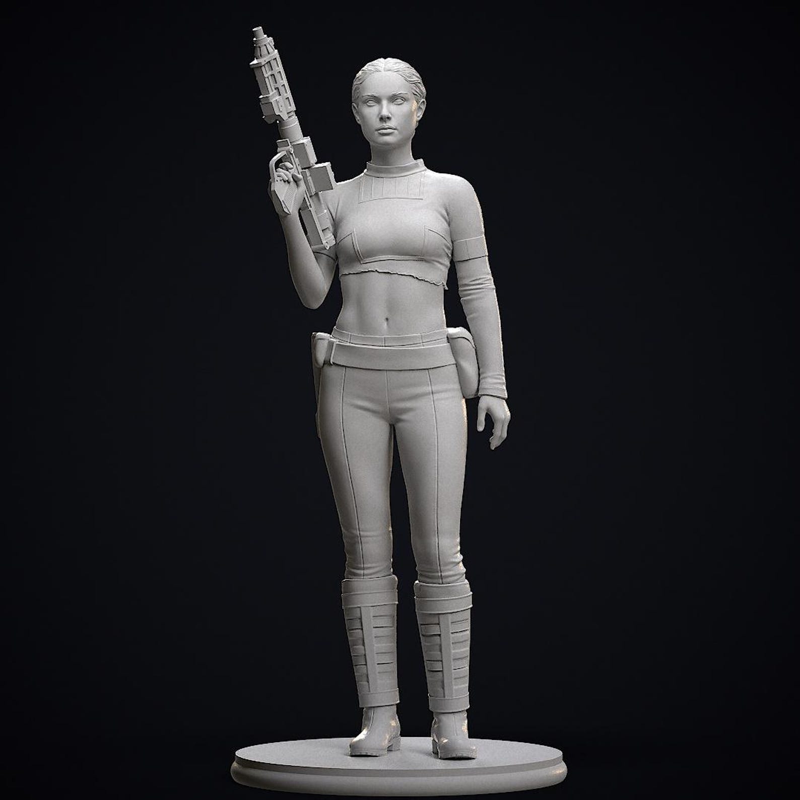 Padme Amidala Figurine STL File: Star Wars Fan Art (digital Download ...
