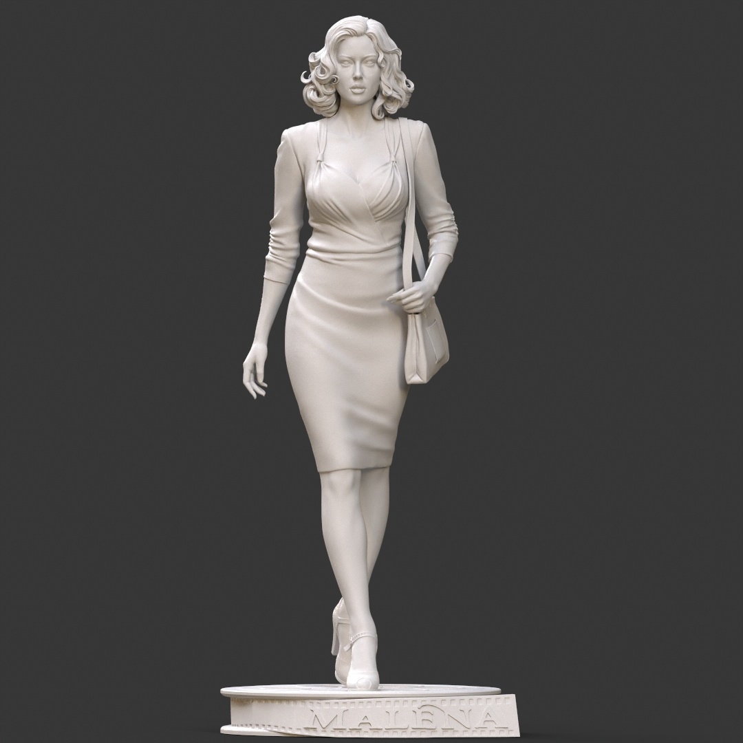 Malena Monica Bellucci Figurine: 3D Printing STL File (250mm) - Etsy