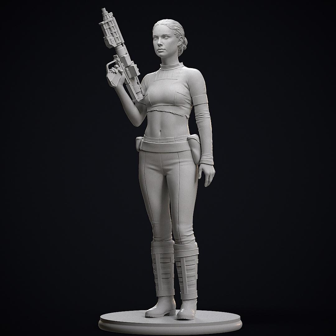 Padme Amidala Figurine STL File: Star Wars Fan Art (digital Download ...