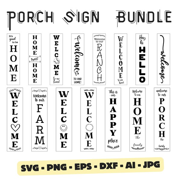 Front Porch Sign Svg - Etsy