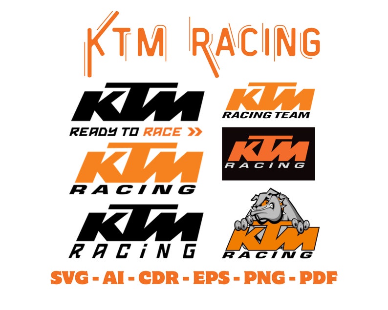 Ktm Racing Digital Logo Vector svg png eps ai cdr pdf - Etsy España