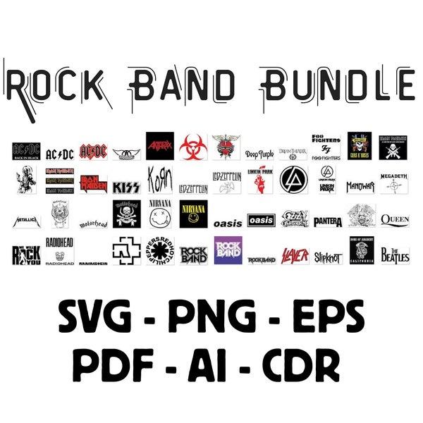 Rock Band Logo - Etsy
