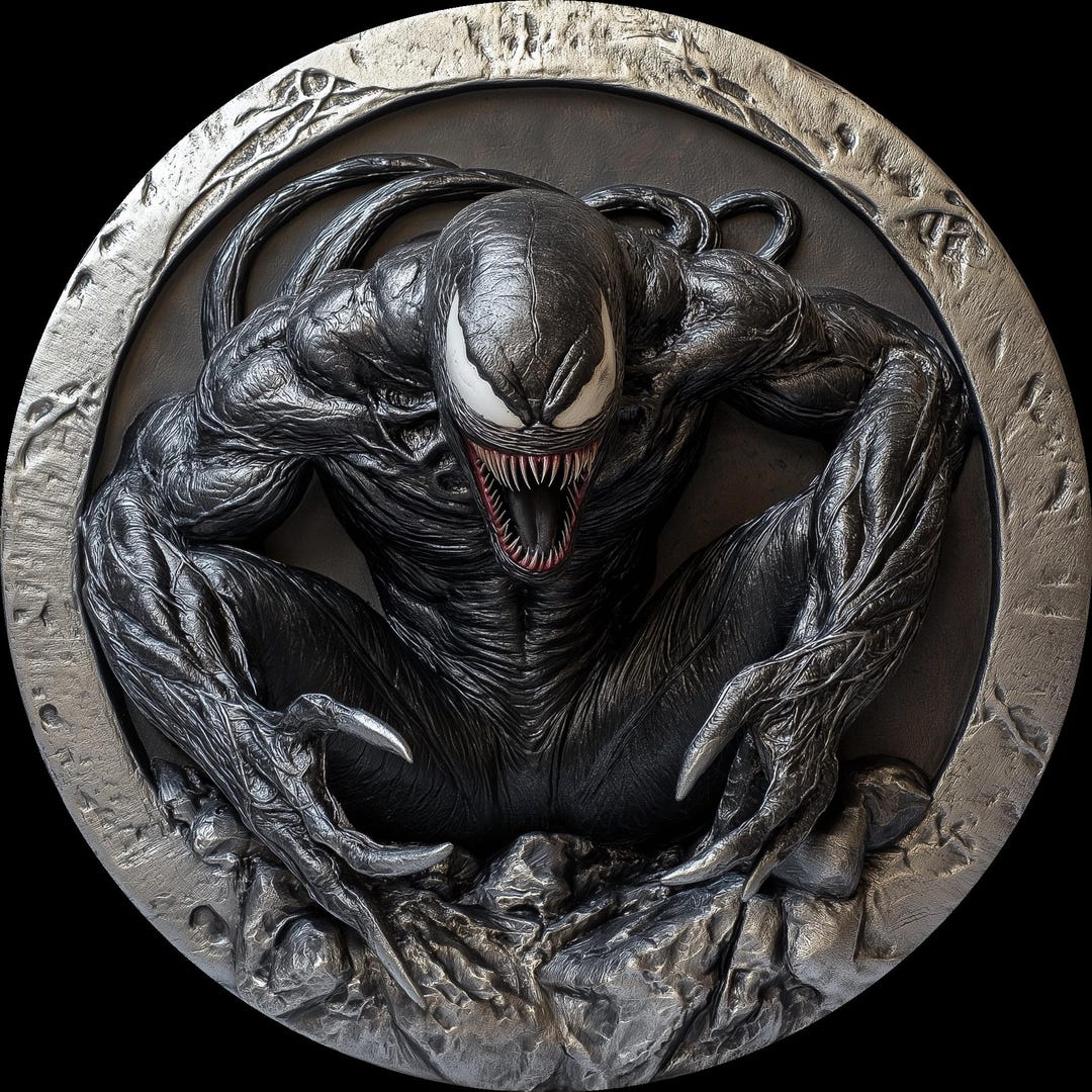 The Merc Life Venom 4K PNG 3d Embossing Files, Fiber Laser Engraving ...