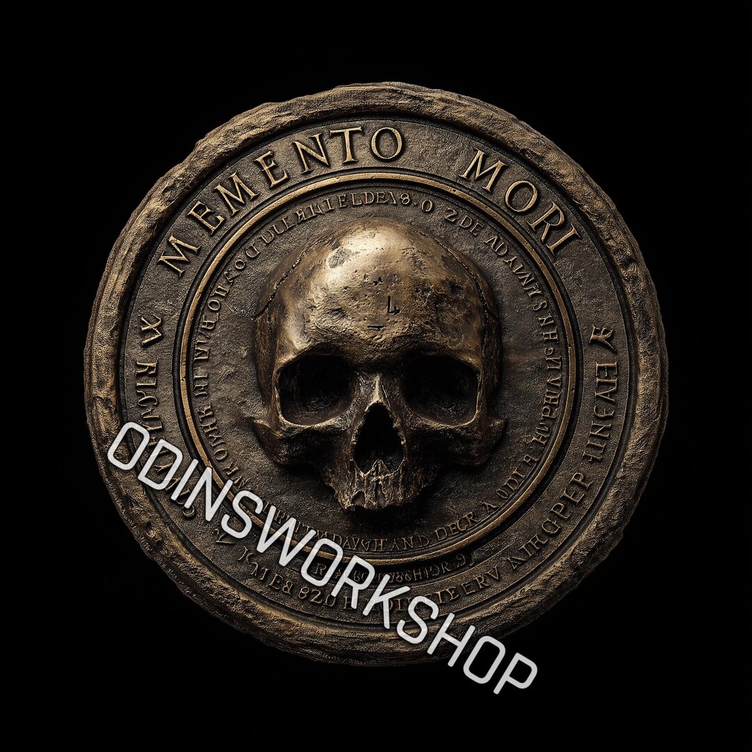 U- Memento Mori BUNDLE Coin 3d Embossing Files, Fiber Laser Engraving ...