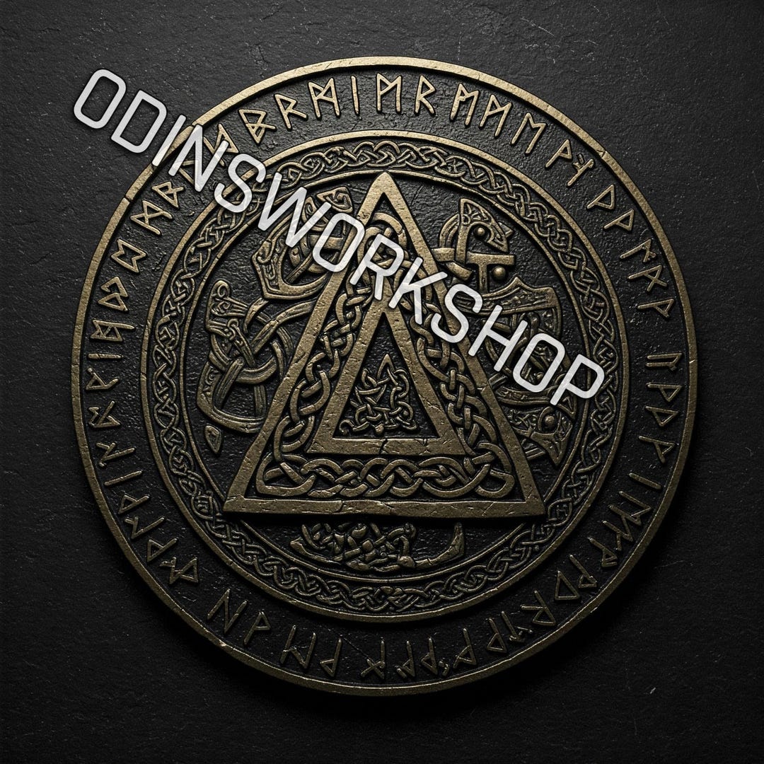 Viking Shield Coin 3D Embossing Design: Fiber Laser Engraving Files ...