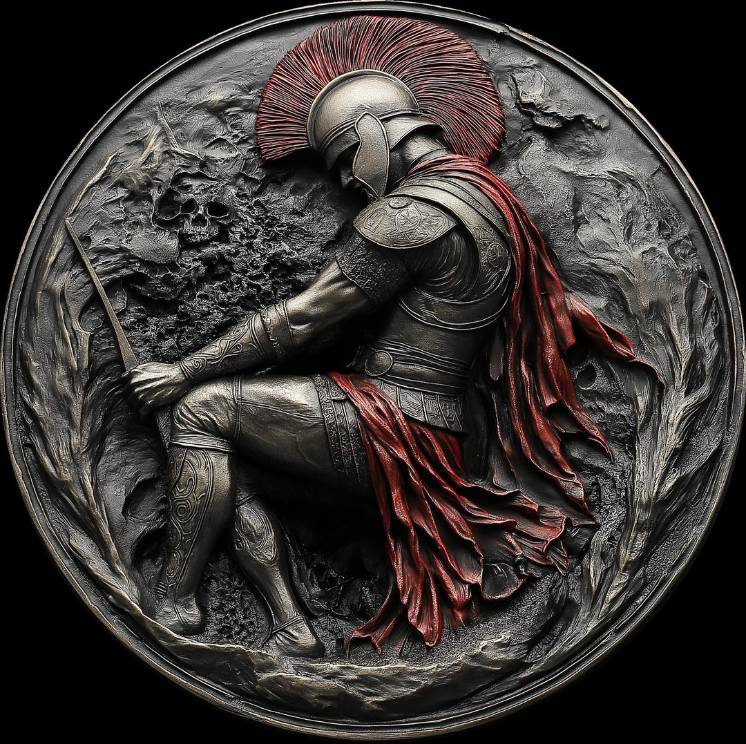 The Spartan Coin, 4K 3d Embossing Files, Fiber Laser Engraving Designs ...