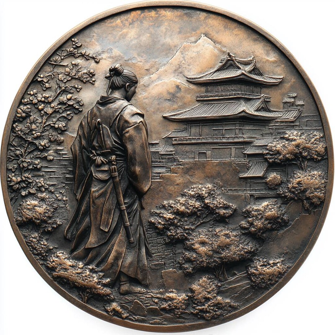 U-JAPANESE EDO Coin 3d Embossing Files, Fiber Laser Engraving Designs ...