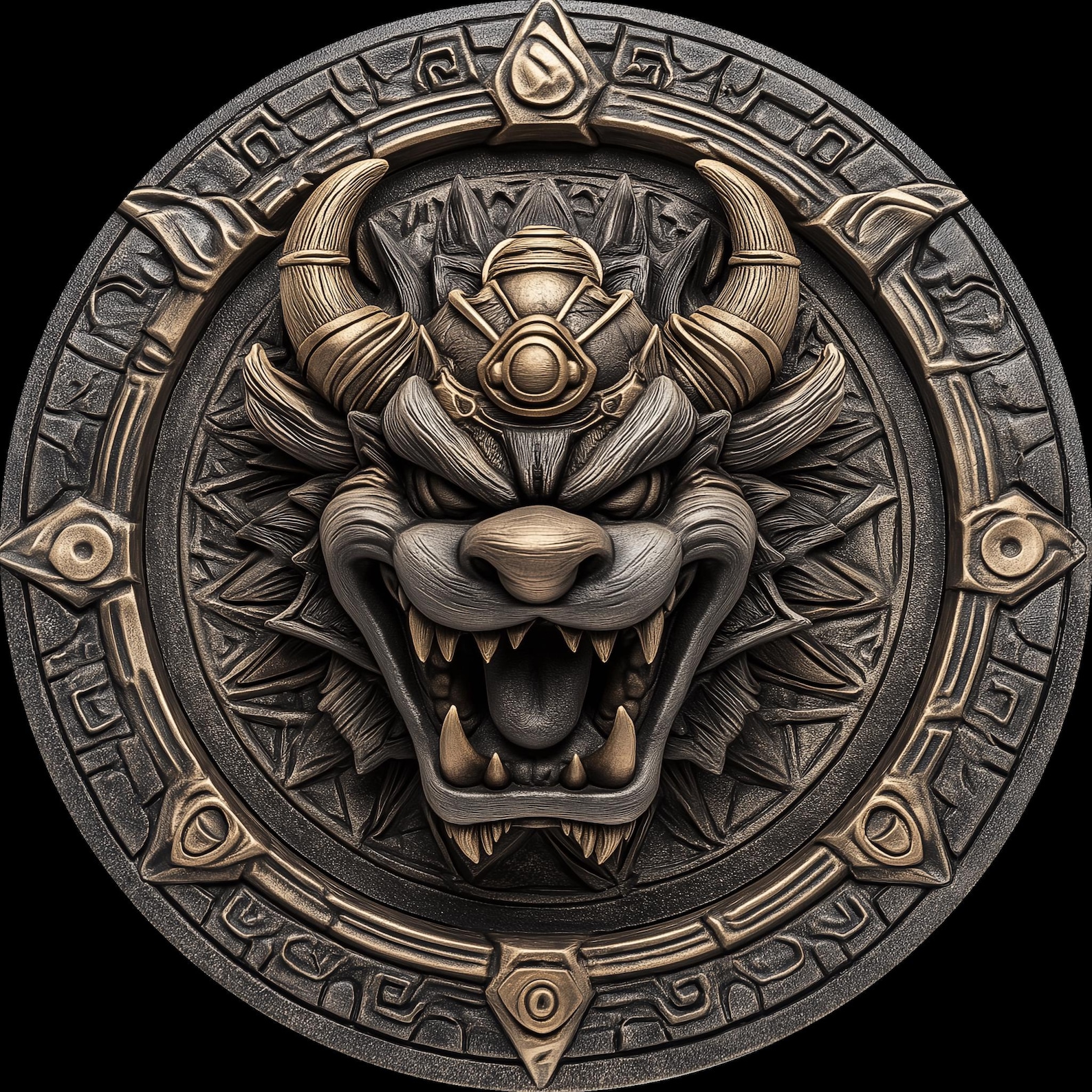 Bowser Coin Design: 3D Embossing, Laser Engraving (PNG) - Etsy