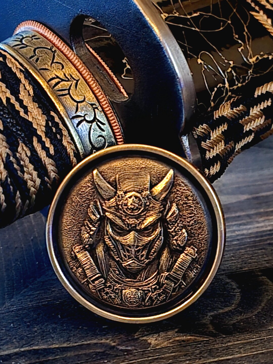 Edc Coin. Tactical Samurai Oni. Reverse Side a Mystery! What Will You ...