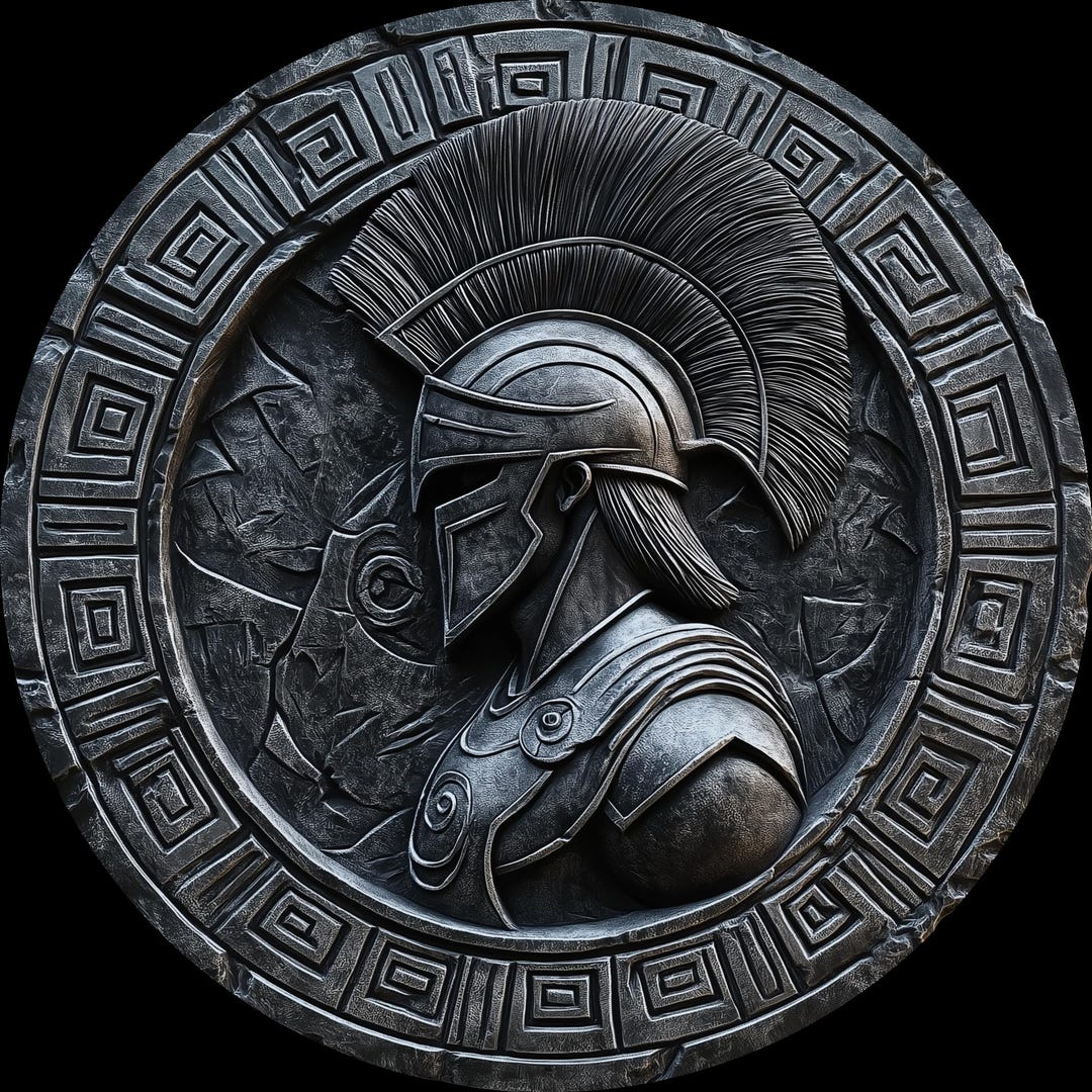 U- the Spartan Coin 4K STL+PNG Embossing Files, Fiber Laser Engraving ...