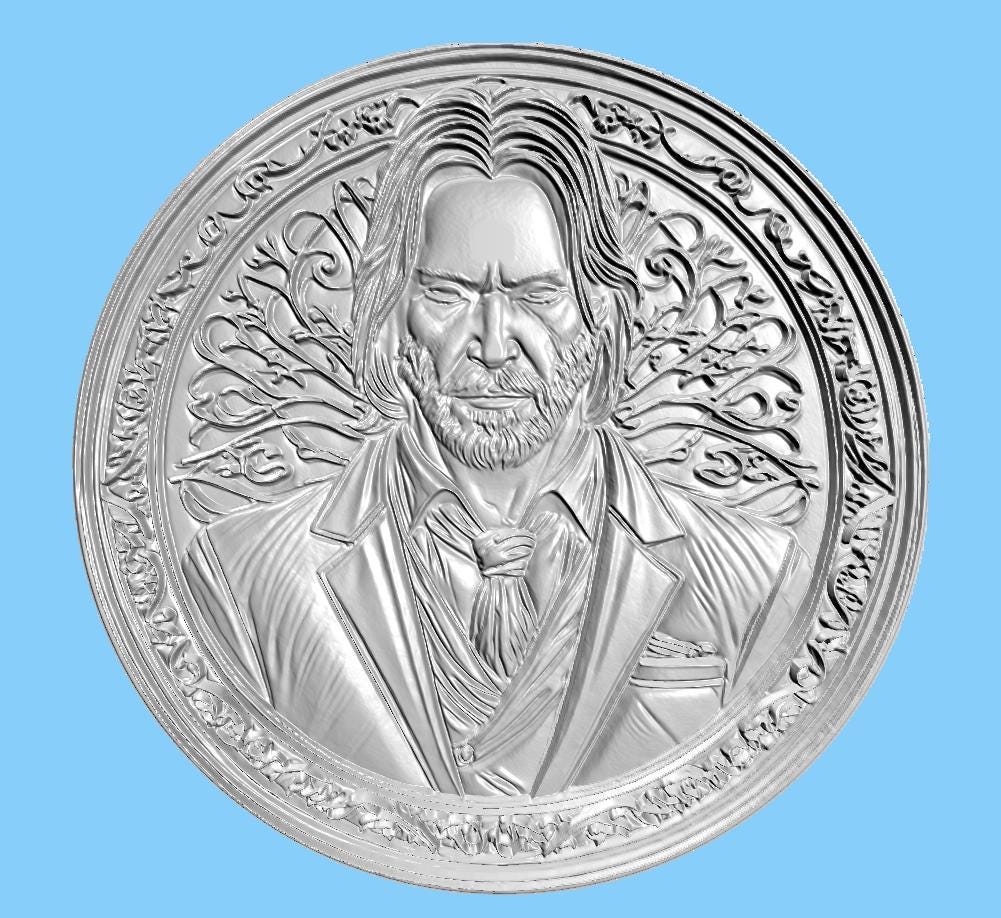 John Wick Continental Coin Design: 3D Embossing Files (STL, PNG) Laser ...