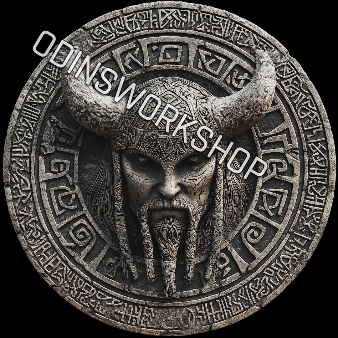 Viking Odin Embossing Files: Norse Coin Design (STL+PNG) - Etsy