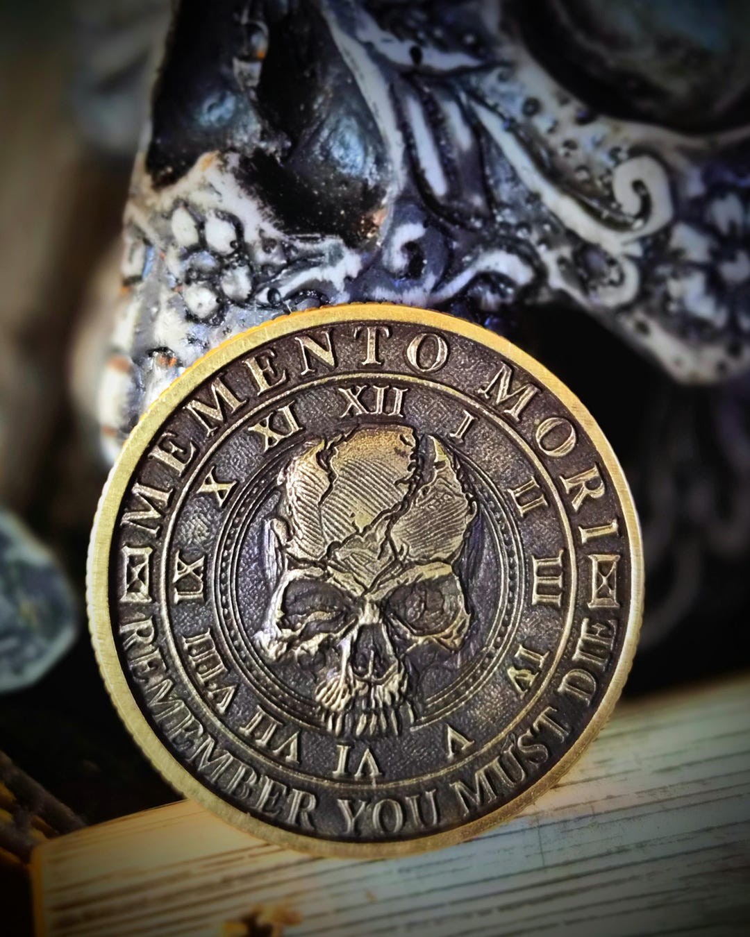 The Fat Boy. Memento Mori/ Spartan Coin. 40mmx6mm EDC Worry Token ...