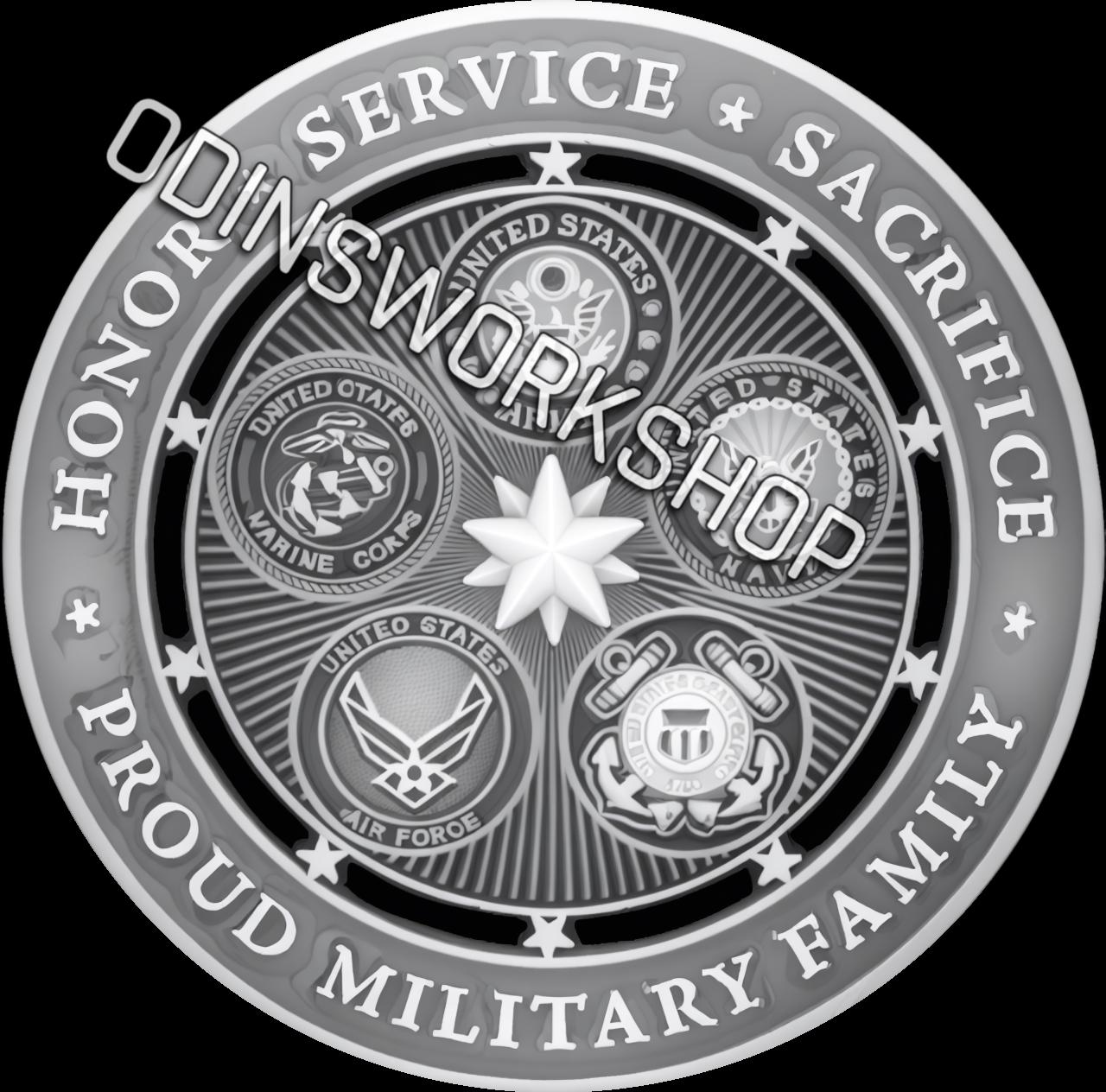 US Army Coin 3D Embossing PNG: Fiber Laser Engraving File - Etsy