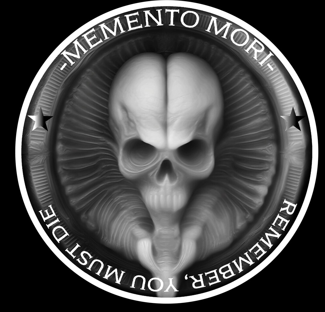 Memento Mori Coin 4k Png, 3d Embossing Files, Fiber Laser Engraving ...