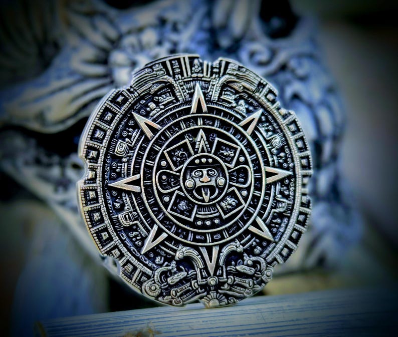 Mayan Calendar Bundle 3D Embossing Design: Fiber Laser Engraving Files ...